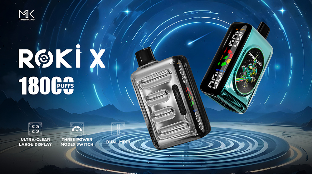 Newly Launched—Maskking Roki X 18000: Premium Vaping with Large Ultra ...